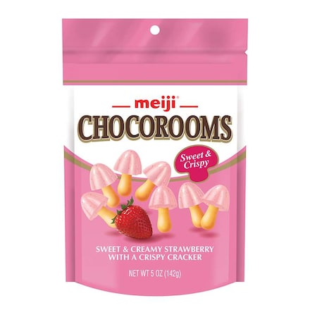 Chocorooms Meiji Strawberry Chocorooms 5 oz. Bag, PK12 (70075) | Zoro